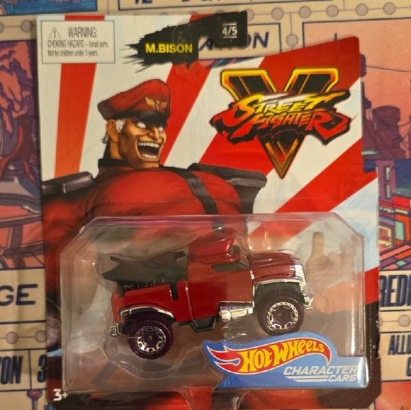Capcom | Toys | Hot Wheels Street Fighter M Bison Red Character Car ...